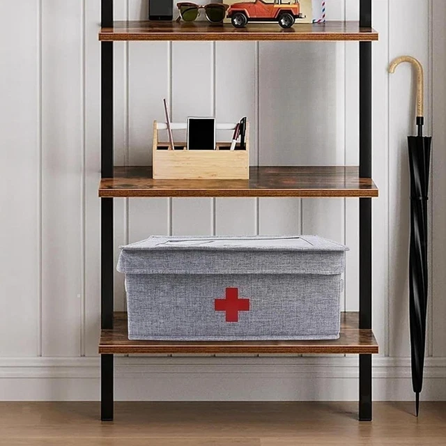 FIRST AID BOX First Aid Empty Box and Lid with Handle Emergency Storage ...