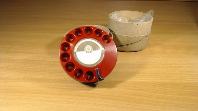 NOS RED ROTARY Dial Telephone Dialer Mechanism Made in England £10.78 ...