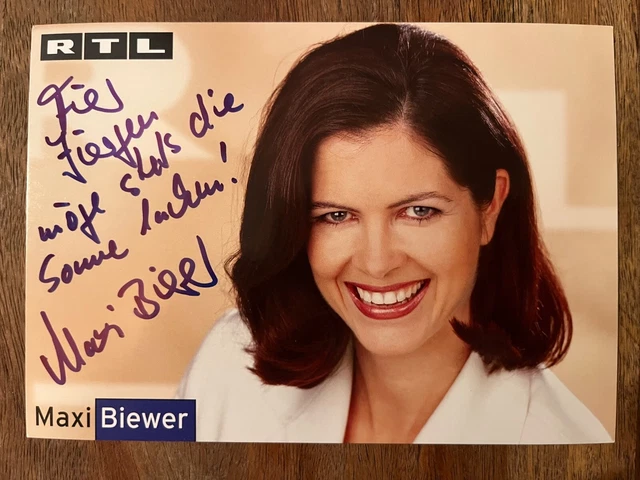 MAXI BIEWER AUTOGRAMM TV Moderatorin Schauspielerin Berlin signiert ! EUR 1,00 - PicClick DE