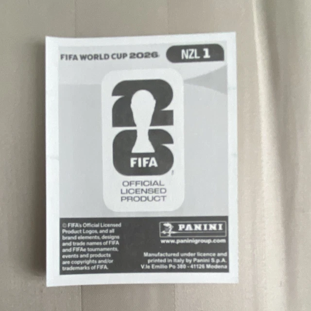 PANINI FIFA WORLD Cup 2026 New Zealand Sticker NZL 1 Logo Football £2. ...