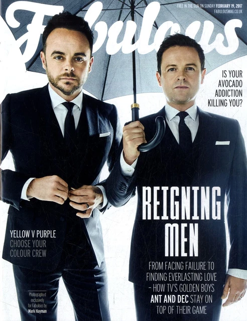FABULOUS MAGAZINE 2017-19/2 Ant & Dec. Sarah Jane Mee. £9.99 - PicClick UK