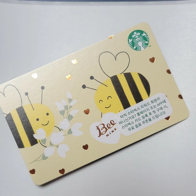 STARBUCKS CARD KOREA 2021 Bee Mine Card £5.94 - PicClick UK