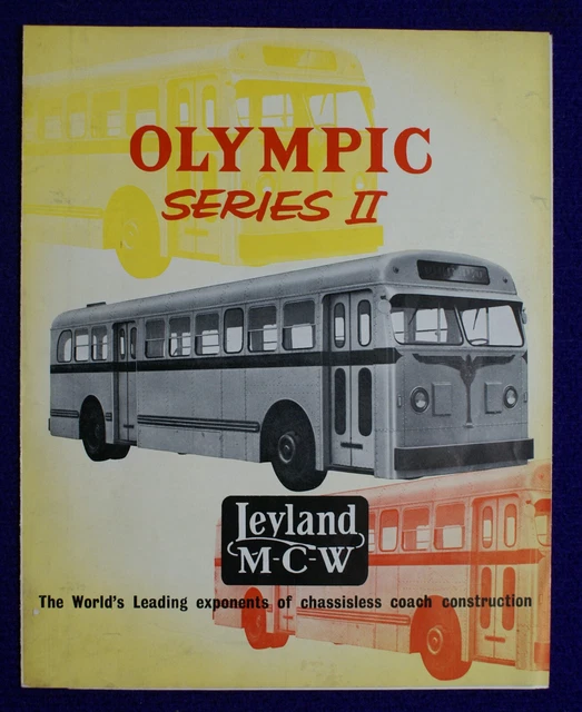 LEYLAND MCW OLYMPIC 2 Passenger Chassis Bus Coach Brochure 1956 £55.00 ... LEYLAND MCW OLYMPIC 2 Passenger Chassis Bus Coach Brochure 1956 £55.00 ...