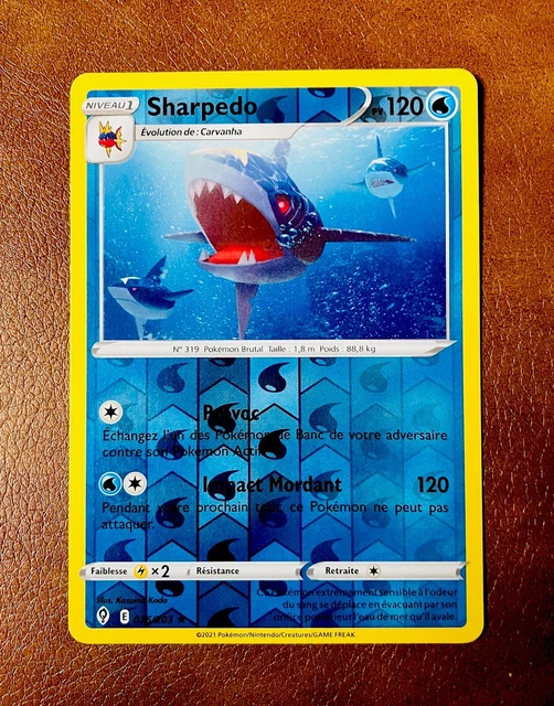 CARTE POKÉMON SHARPEDO 36/203 - REVERSE RARE -Evolution Céleste FR ...