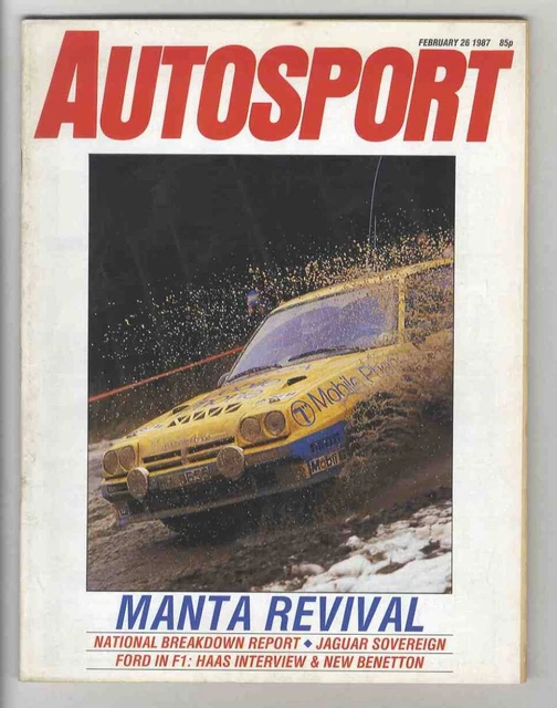 [D1544] 87.2.26 AUTOSPORT / Opel Manta revival UK Open Rally, Dallara ...