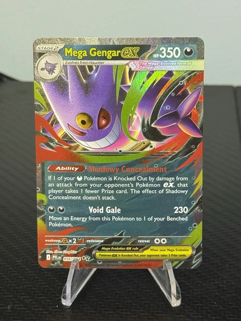 MEGA GENGAR EX 056/094 Me02: Phantasmal Flames Holo Pokemon TCG NM £3. ...