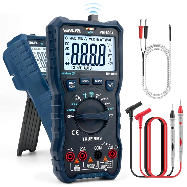 MULTIMETRO DIGITALE PROFESSIONALE, Voltmetro Amperometrico a Campo ...