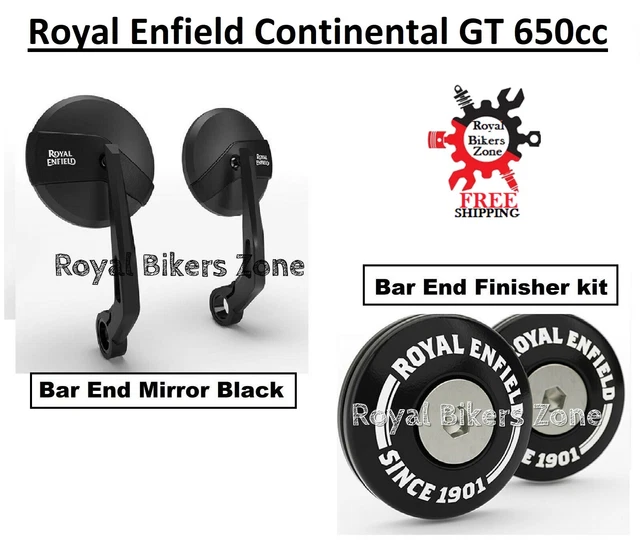 ROYAL ENFIELD CONTINENTAL GT 650 "Bar End Mirror Kit & Bar End Finisher ...