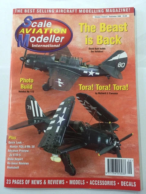 SCALE AVIATION MODELLER Magazine Sept 1998 Vol 4 Issue 9 Helldiver ...