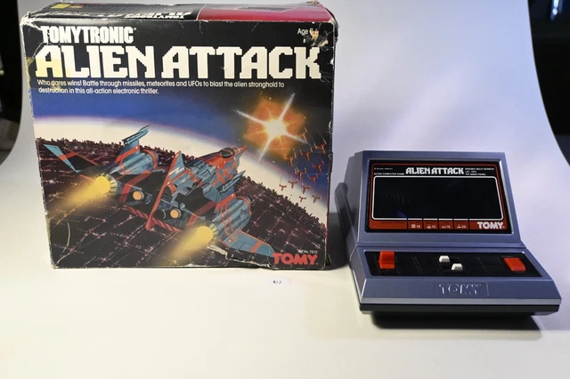 VINTAGE BOXED TOMYTRONIC Alien Attack tabletop arcade game 1982 $550.00 ...