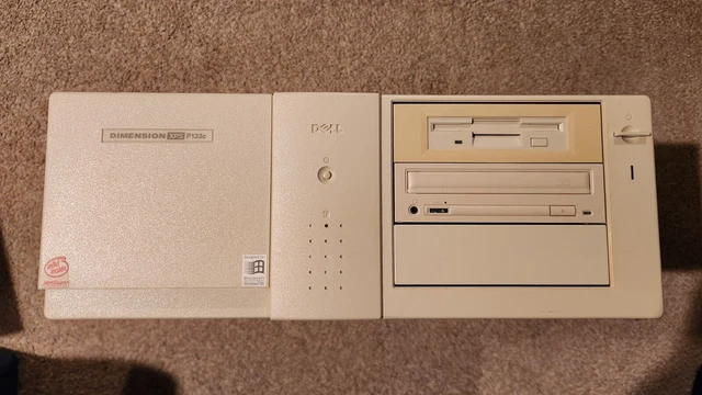 DELL DIMENSION XPS P133c Vintage PC Windows 95 Era Pentium 1 586 486 SB ...