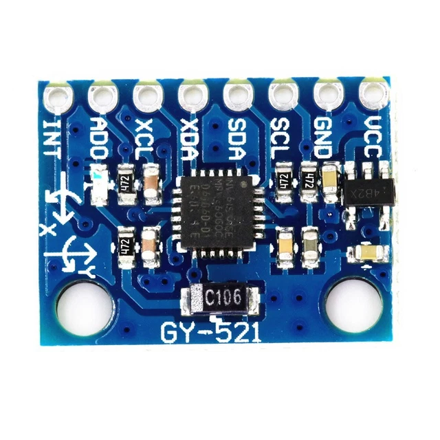 GY-521 MPU-6050 MODULE 3-axis Accelerometer Module Gyroscope 6DOF ...