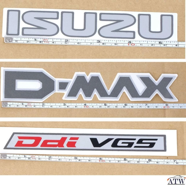 LOGO STICKER BADGE Decal Plate ISUZU D-MAX Ddi VGS Fit Isuzu Dmax EUR ...