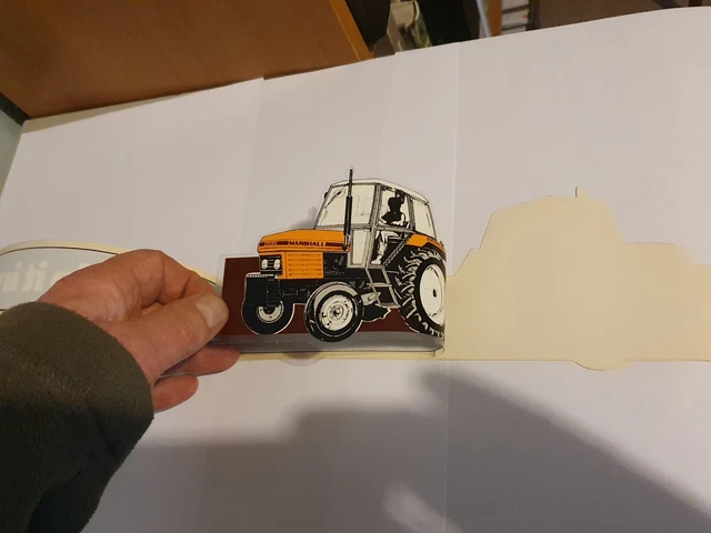 MARSHALL ORIGINAL 1980S tractor cab window sticker brochure ...