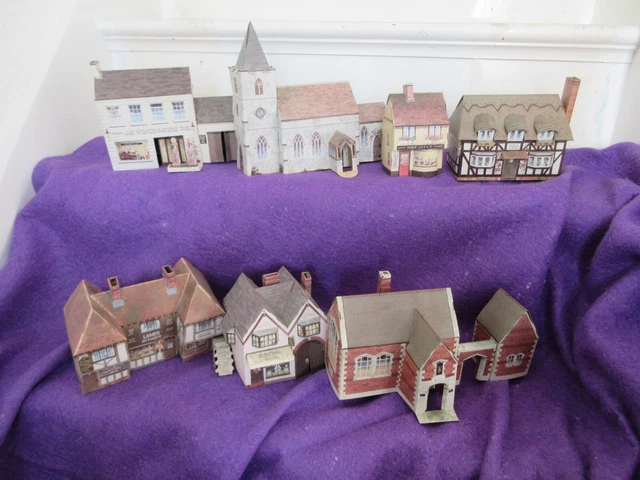 THE KELLOGGS VILLAGE Cardboard Models 1980's in good condition £10.45 ...