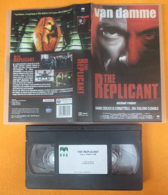 VHS FILM THE REPLICANT 2001 Jean Claude Van Damme CVC SELL7057 (F191 ...