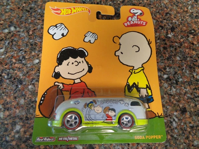 HOT WHEELS PEANUTS Soda Popper Lucy Charlie Brown Football 2014 Metal ...