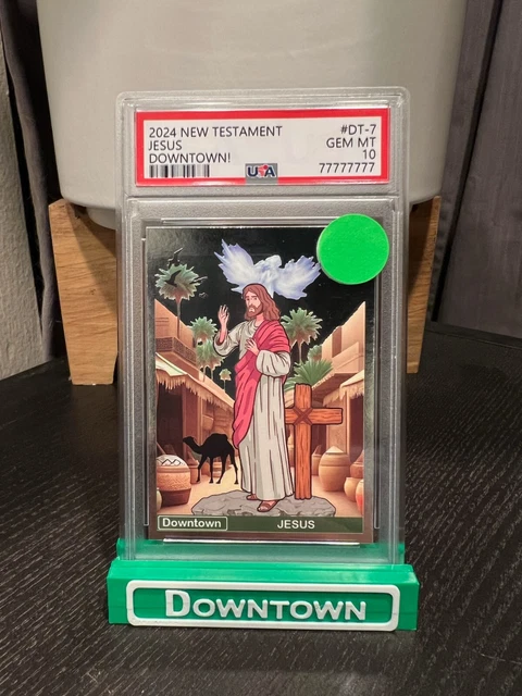 DOWNTOWN JESUS CHRIST Custom Card in a Slab Gem Mint 10 Foil Finish £13 ...
