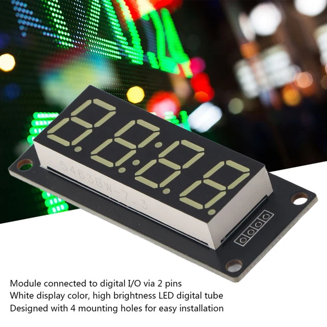 LED DISPLAY TUBE Module 4-Digit 7-Segment White Display Color Fits For ...