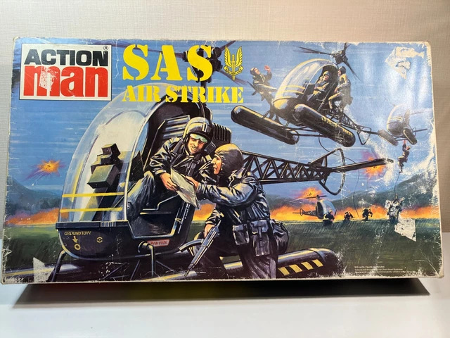 ACTION MAN PALITOY 1970s SAS Air Strike Helicopter Boxed Fully Working ...