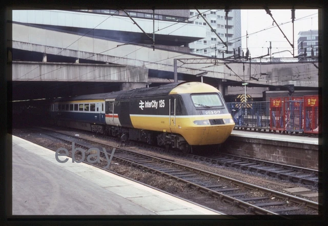 ORIGINAL 35MM SLIDE - HST 43035 (lead) (43143 rear) w/ Plymouth service ...