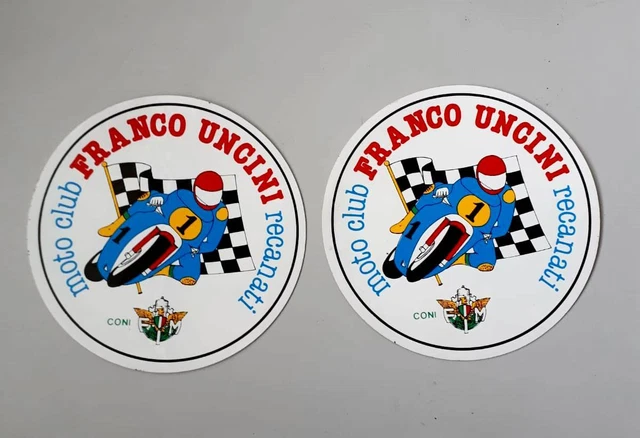 COPPIA ADESIVI CONI - Moto Club Franco Uncini Recanati EUR 13,00 ...