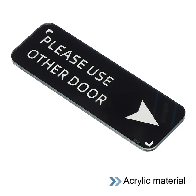 6&X2& PLEASE USE Other Door Right Arrow Sign Self Adhesive Sticker $18. ...