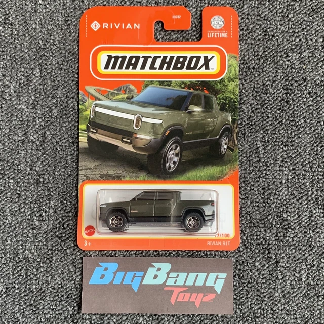 MATCHBOX RIVIAN R1T vert #17 Basic Mainline 2024 étui D (en stock) neuf ...