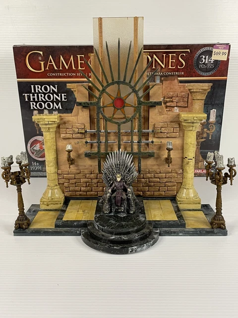 MCFARLANE TOYS GAME of Thrones Iron Throne Room Construction Set Puzzle ...