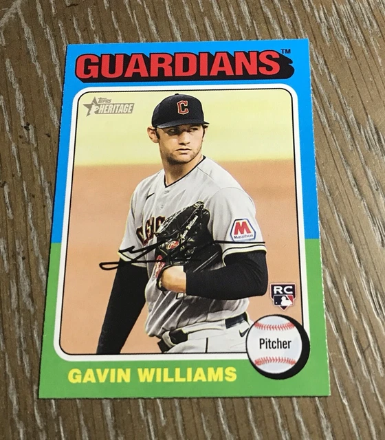 GAVIN WILLIAMS RC 2024 Topps Baseball Heritage 1975 Design #489 ...