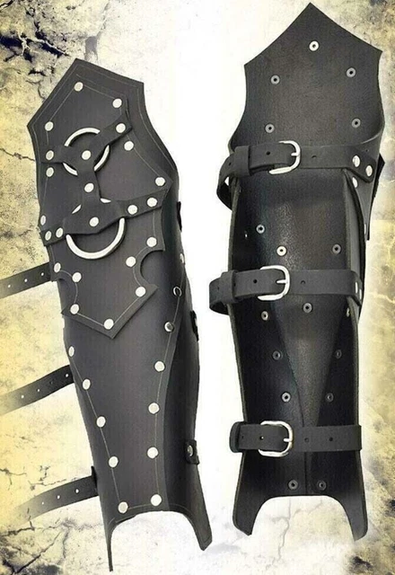 DGH NECROMANCER GREAVES Leather Armor for LARP and Cosplay EUR 140,12 ...