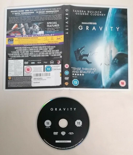 DVD - GRAVITY Sandra Bullock George Clooney Sci-Fi Movie PAL UK R2 DVD £2.50 - PicClick UK