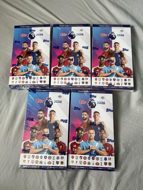 TOPPS PREMIER LEAGUE 2026 - Hobby Box - SEALED BOX FAST SHIP £224.28 ...
