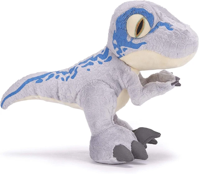 JURASSIC WORLD CHUNKY Baby Blue Velociraptor Dinosaur 10" Soft Toy ...
