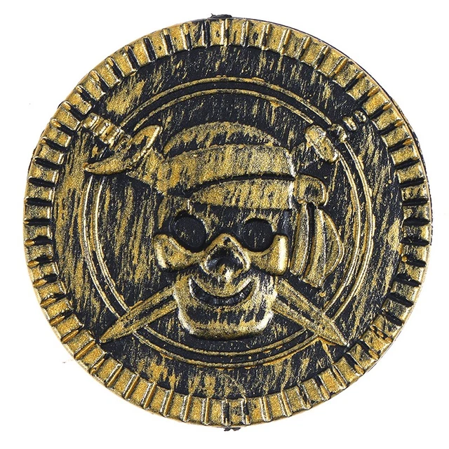 10PCS PIRATE TREASURE Coins Party Props Christmas Gift Game Currency ...