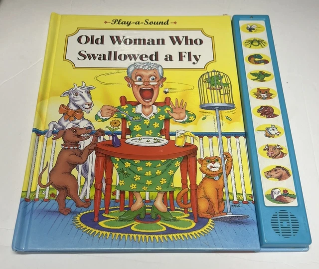 OLD WOMAN WHO Swallowed A Fly Play-A-Sound Series Book Sound Works £38. ...