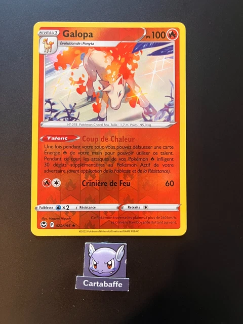 CARTE POKÉMON GALOPA 022/195 Reverse EB12 Tempête Argentée EUR 2,85 - PicClick FR