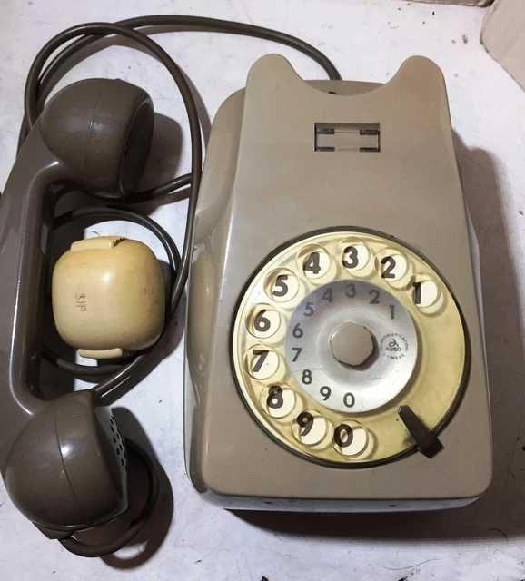 TELEFONO SIP A DISCO FISSO DA MURO AUSO SIEMENS anni 60/70 VINTAGE EUR ...