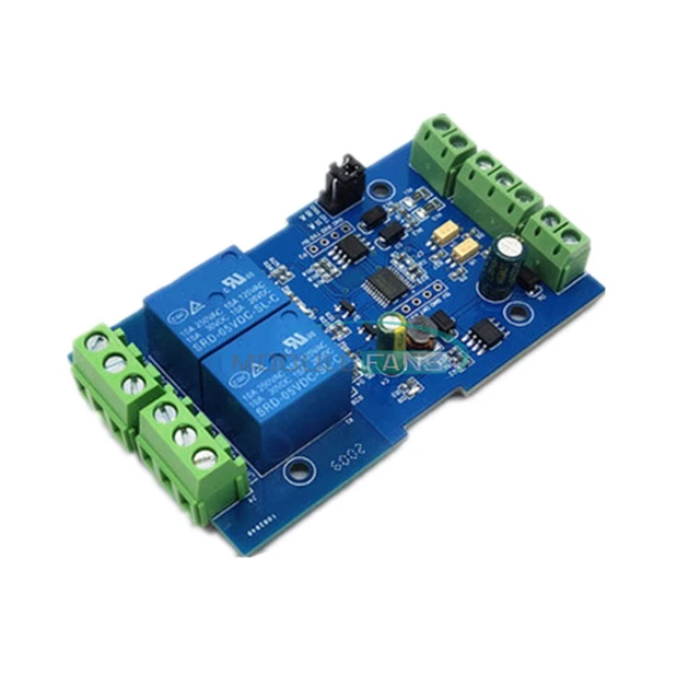 DC7-24V 2-CHANNEL RELAY Module RTU Switch Input And Output RS485/TTL $5 ...