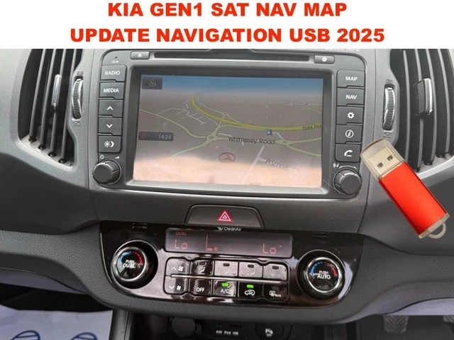 KIA HYUNDAI GEN1 Sat Nav Map Update 2025 USB + Firmware Europe ,UK £29. ...