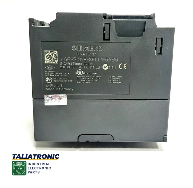 CPU SIEMENS SIMATIC S7-300 319f-3 pn/dp 6es7 318-3fl01-0ab0/6es7318 ...