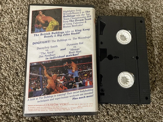 WWF COLISEUM VIDEO VHS - The British Bulldogs - 1986 - WWE $275.00 ...