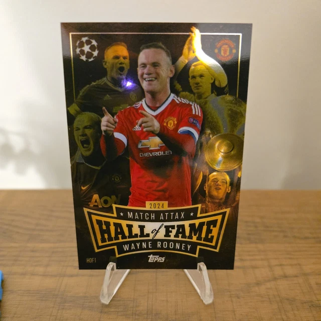 TOPPS MATCH ATTAX 2024/25 Wayne Rooney Manchester United Hall Of Fame ...
