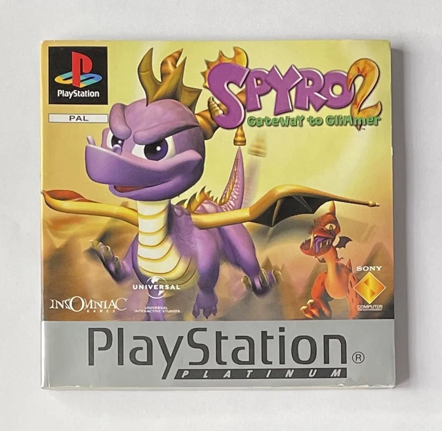 SPYRO THE DRAGON 2 PlayStation PS1 PAL PLATINUM Instruction Booklet ...