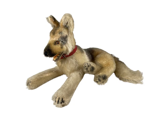 STEIFF ANIMAL BERGER couché 24 cm état voir photos EUR 59,60 - PicClick FR