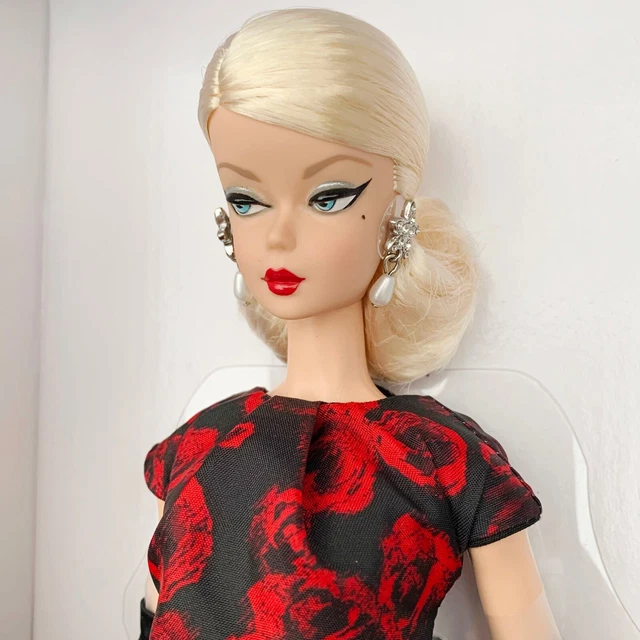 BARBIE BFMC SIGNATURE Silkstone Elegant Rose Cocktail Dress Gold Label ...