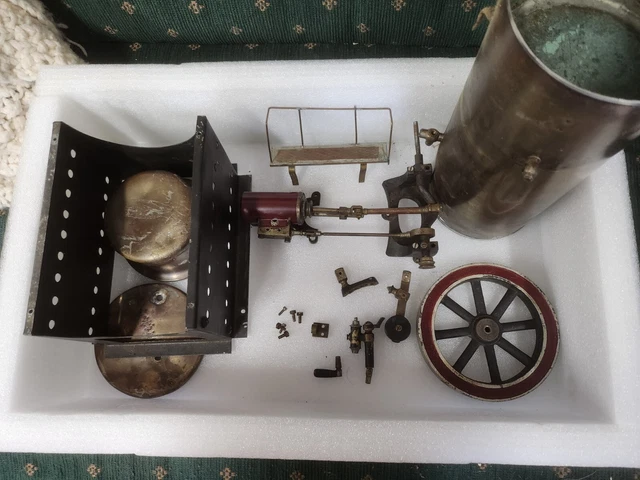 VINTAGE PRE-WAR JOSEF Falk/ Schoenner Steam Engine and Boiler For Parts ...