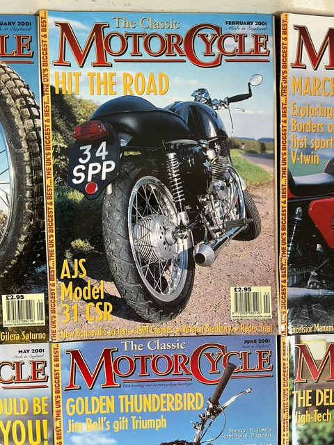 THE CLASSIC MOTORCYCLE MAGAZINE 2001 x11 Issues Missing Oct MOTORBIKE ...