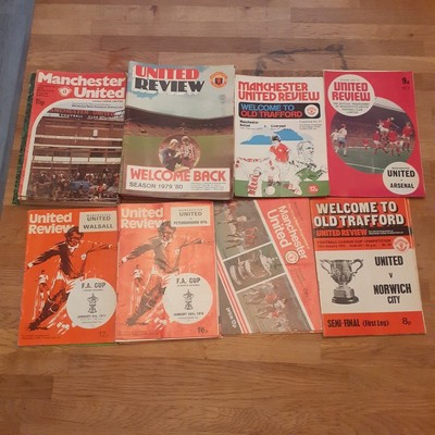 MANCHESTER UNITED PROGRAMMES 1970s bulk x81 £18.00 - PicClick UK