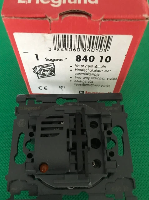 LEGRAND SAGANE MÉCANISME d'Interrupteur Va et Vient à TEMOIN 84010 NEUF ...